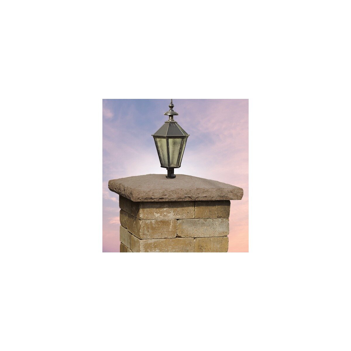 Cambridge Cast Stone Light Column Cap Bluestone 26 in. x 26 in. (8 pc ...