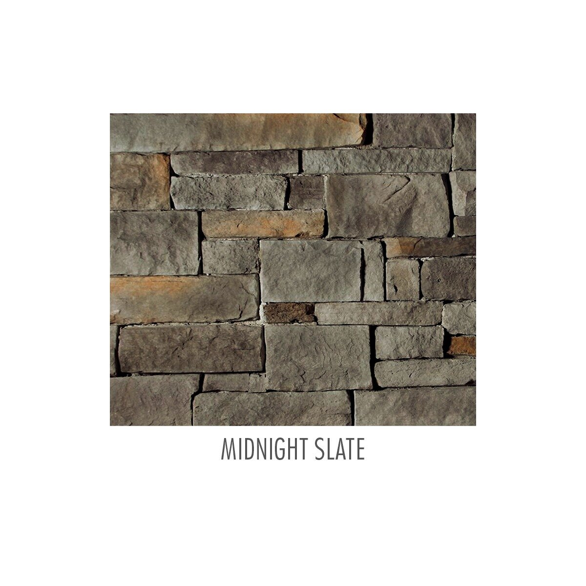 Cambridge Cast Stone Canyon Ledge Stone Veneer Flats Midnight Slate ...