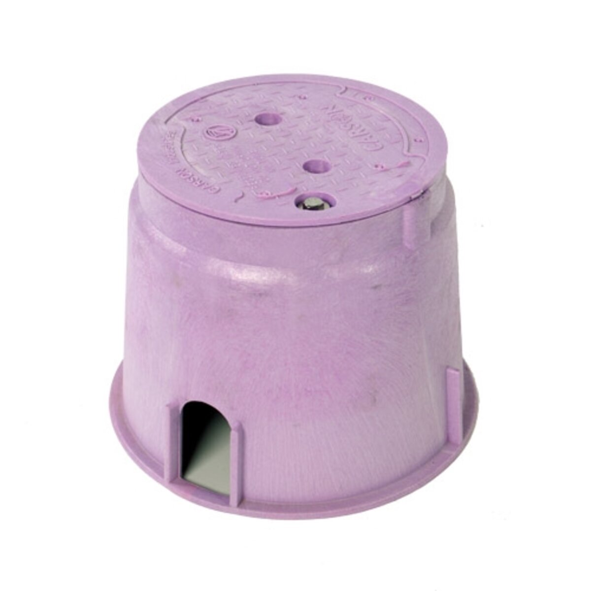 Carson Spec Valve Box Round 10 in. Purple Box/Purple Lid Overlapping ...