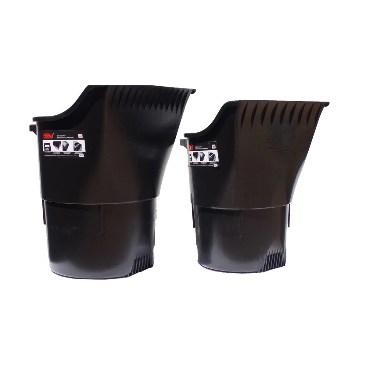 Catchy Can Trash Can Extended Flat Lip Black 30 gal | SiteOne US