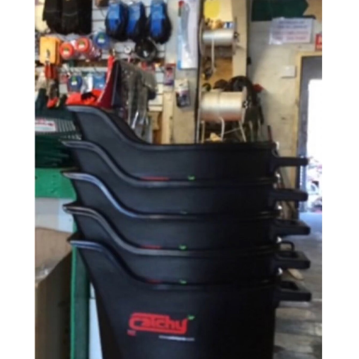 Catchy Can Trash Can Extended Flat Lip Black 30 gal | SiteOne US
