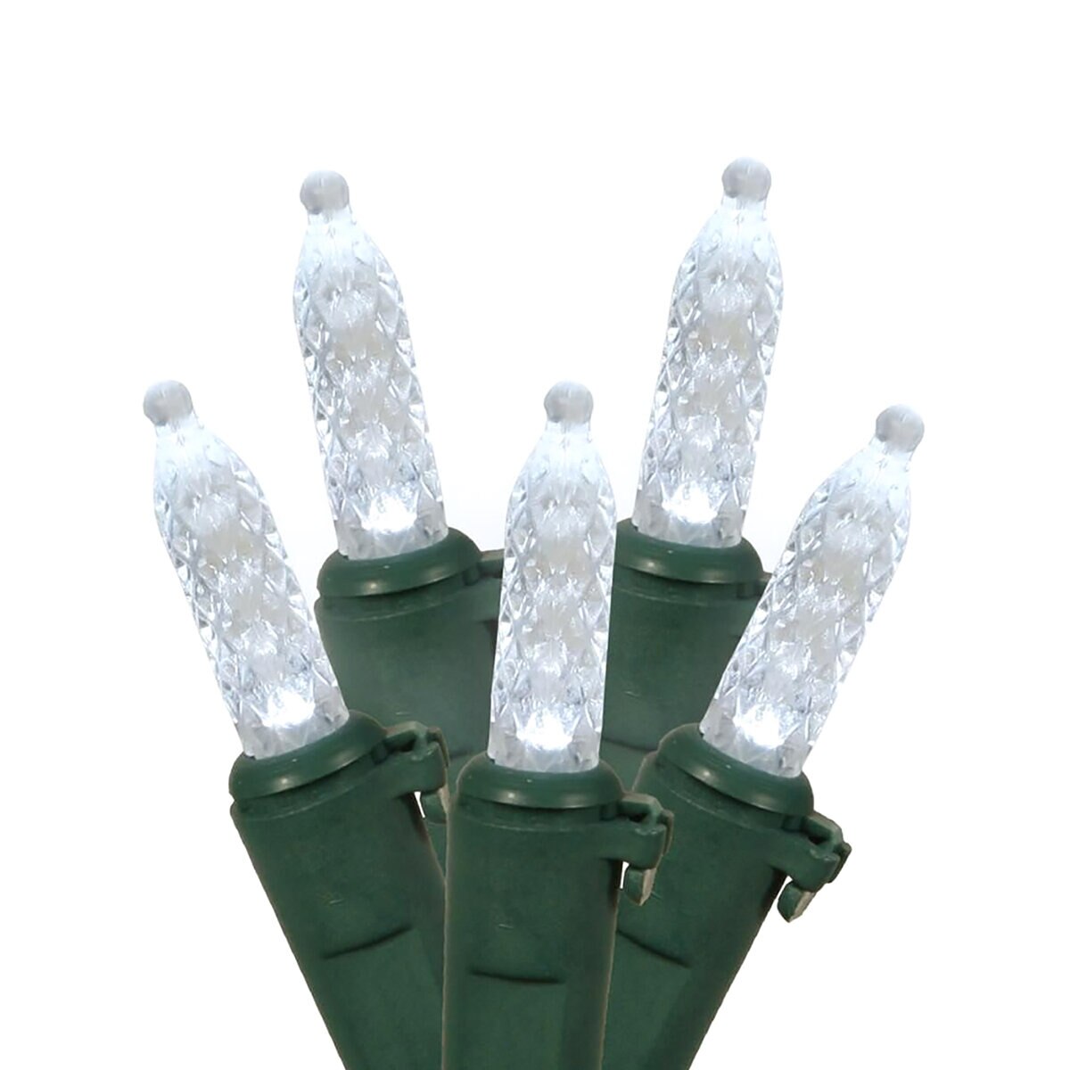 UL70 LED Light Set-Wide Angle 5 mm Cool White-Rectified Green Wire 4 in ...