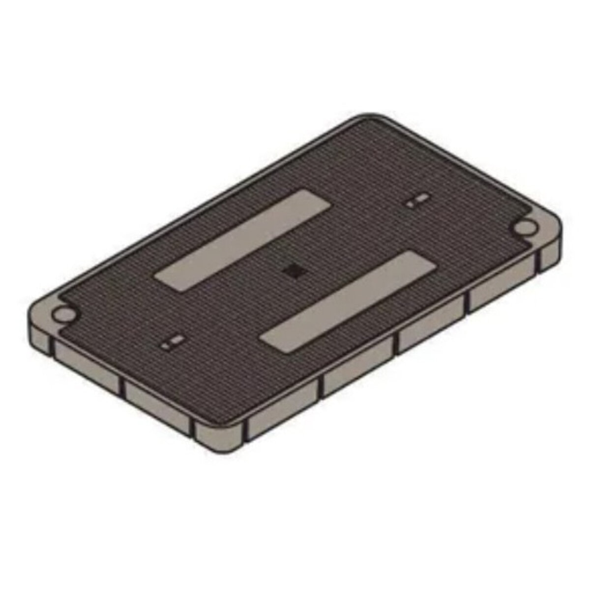 Christy Composite Lid R-Series Concrete 12 in. x 15 in. x 10 in. for B9 ...