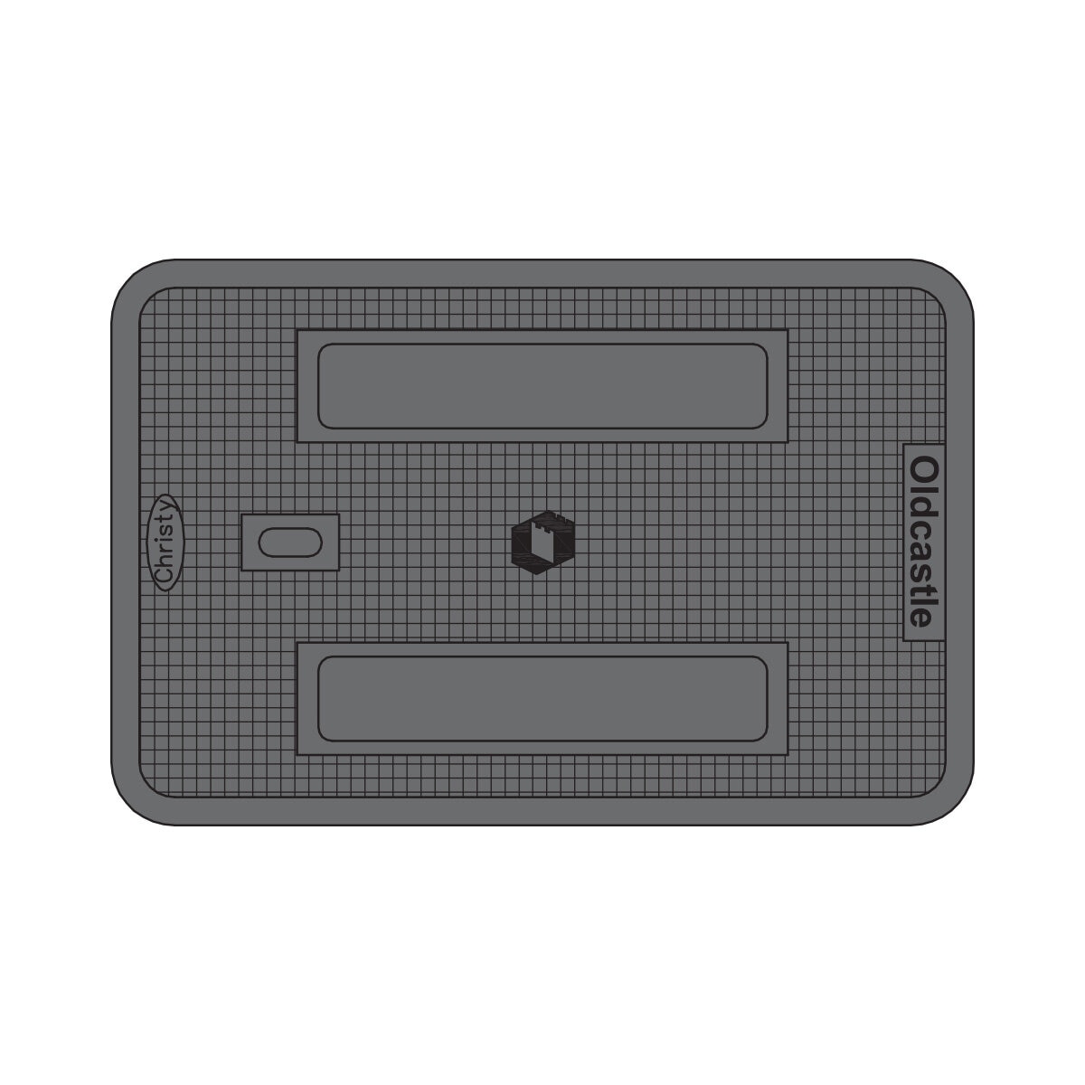 Christy Valve Box Lid Black Cast Iron 10 in. x 15 in. Rectangle Lid ...