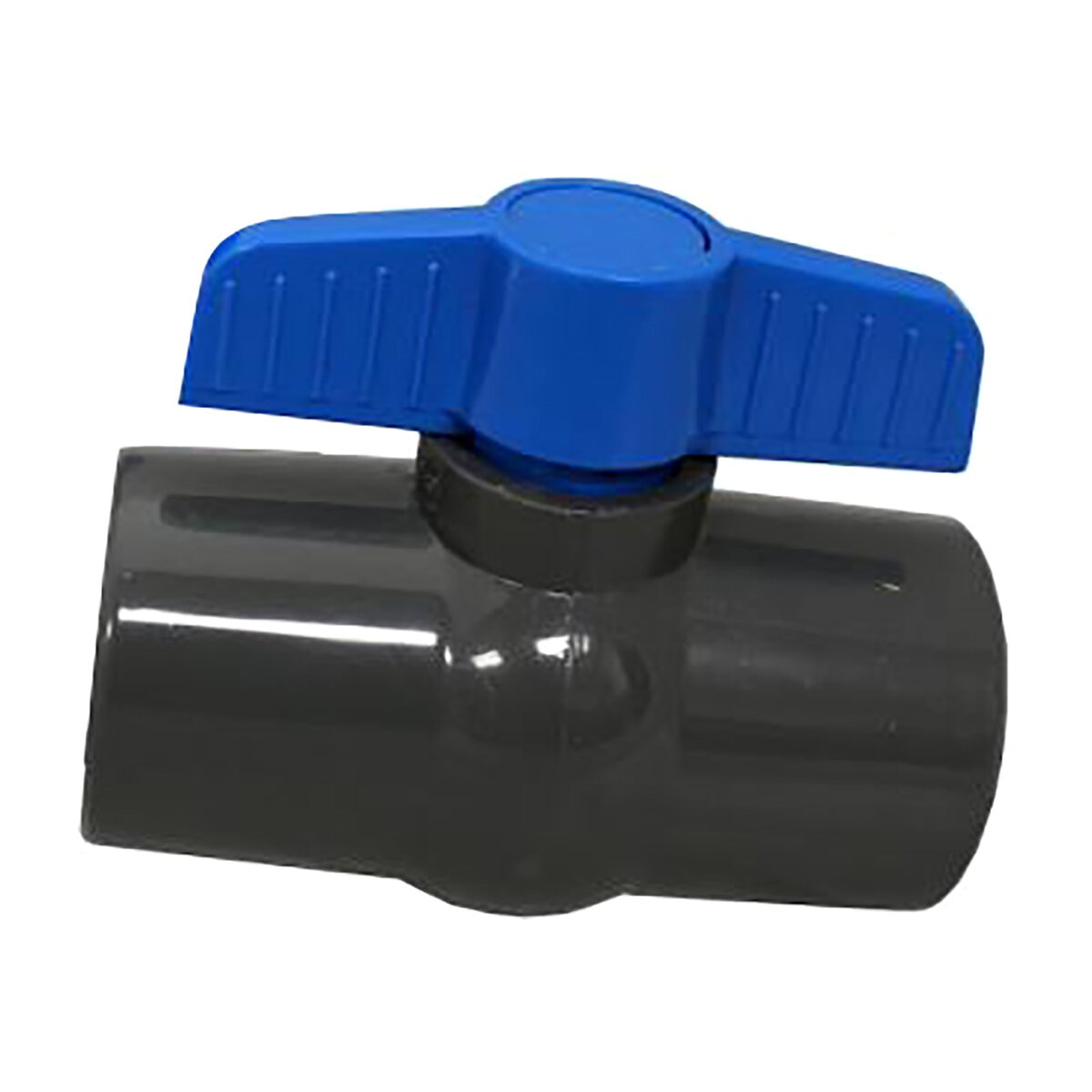 Lasco Colonial 491 Commercial Ball Valve PVC Gray 1-1/4 in. Socket with ...
