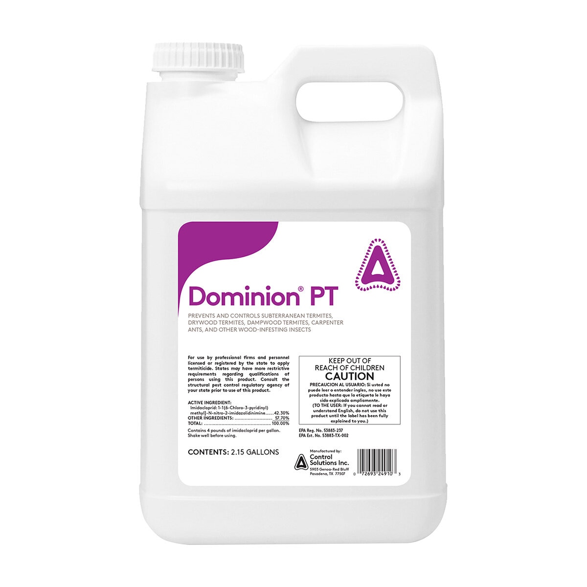 Control Solutions Dominion PT Pre-Construction Termiticide 2.15 gal ...