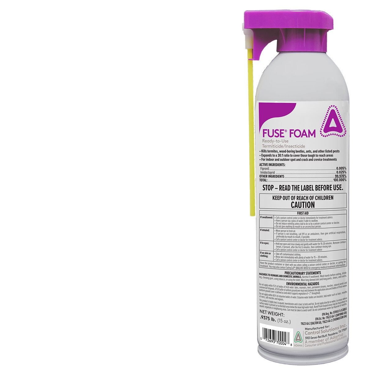 Control Solutions Fuse Foam Systemic Termiticide/Insecticide 15 oz ...