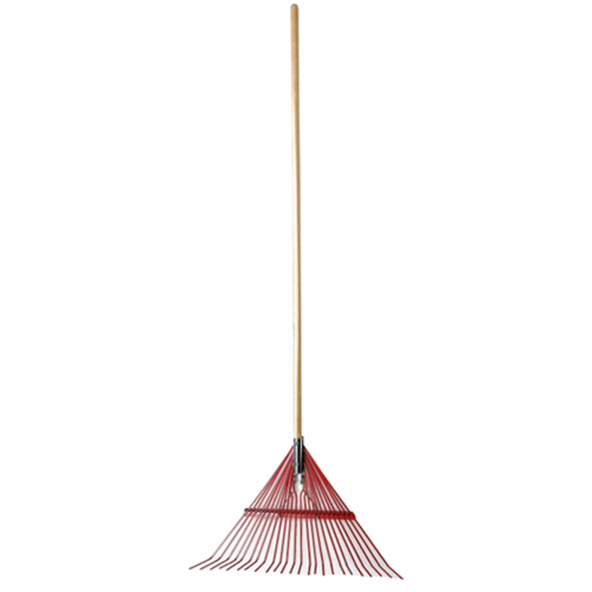 Corona Red Spring Brace Leaf Rake 24 Tine Steel Head 54 in. Wood Handle ...