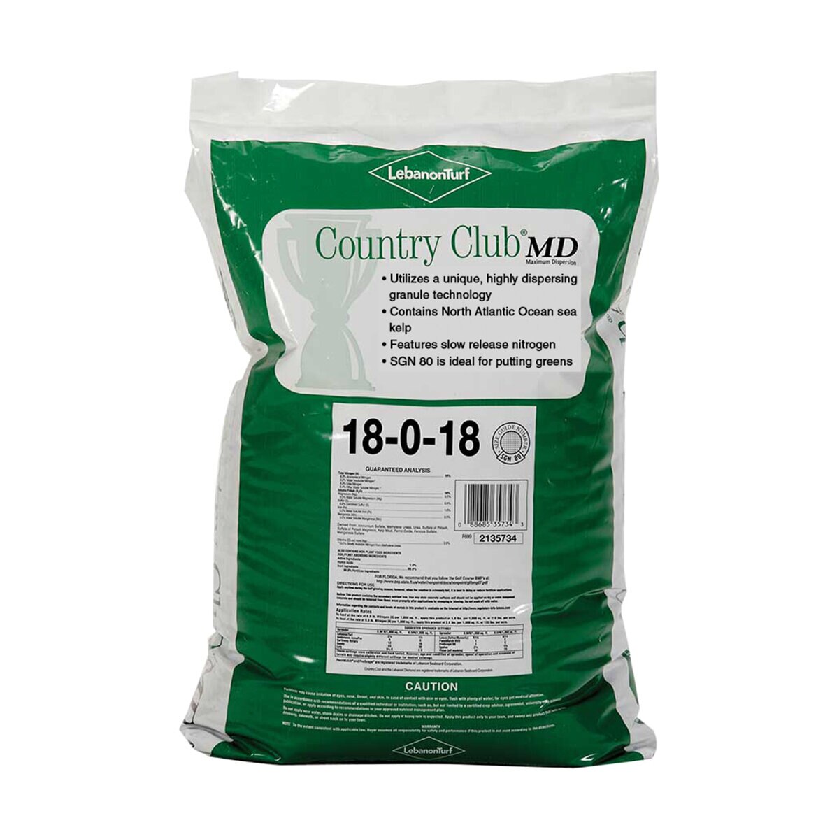 Country Club Fertilizer 18-0-18 1Fe + Humic MINI 50 lb | SiteOne US