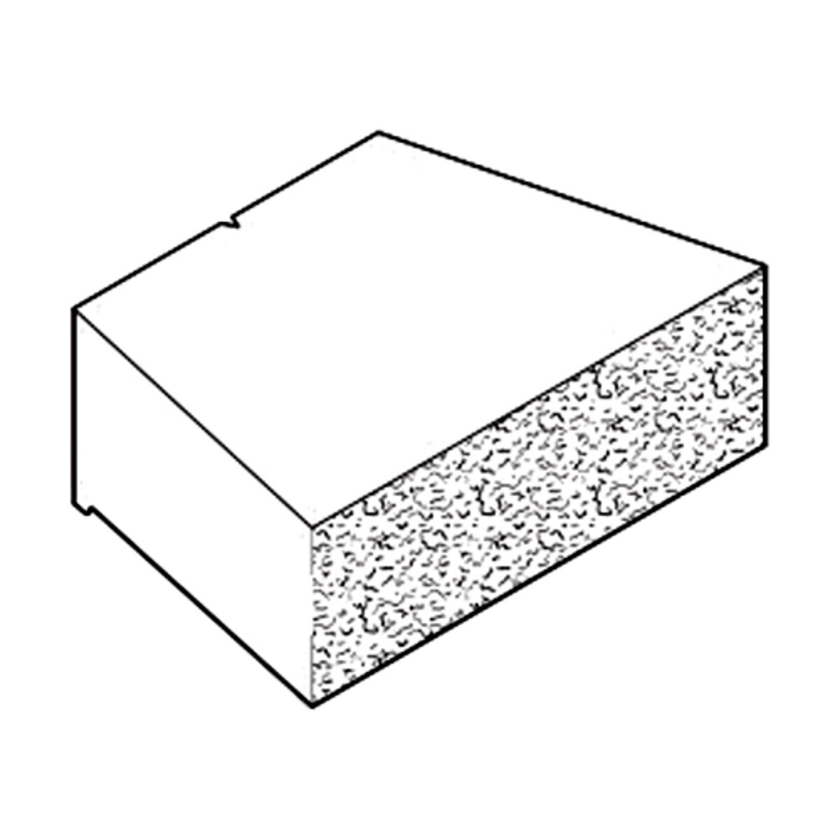 County Materials Winston Straight Wall Graphite 12 in. x 6 in. x 17-1/2 ...