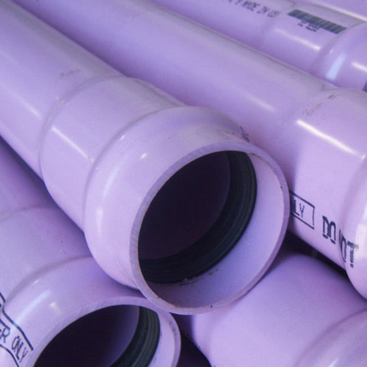 PVC Purple Reclaimed Pipe 4 in. x 20 ft. SDR-21 (CL 200) Gasket Joint ...
