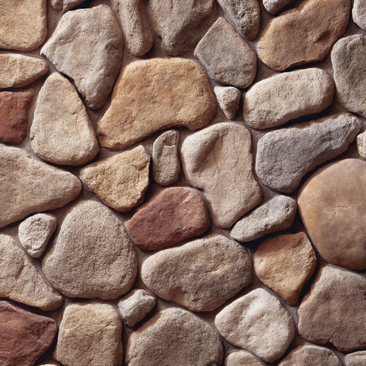 Cultured Stone River Rock Flats Earth Blend Big Box (90 sq. ft./box ...