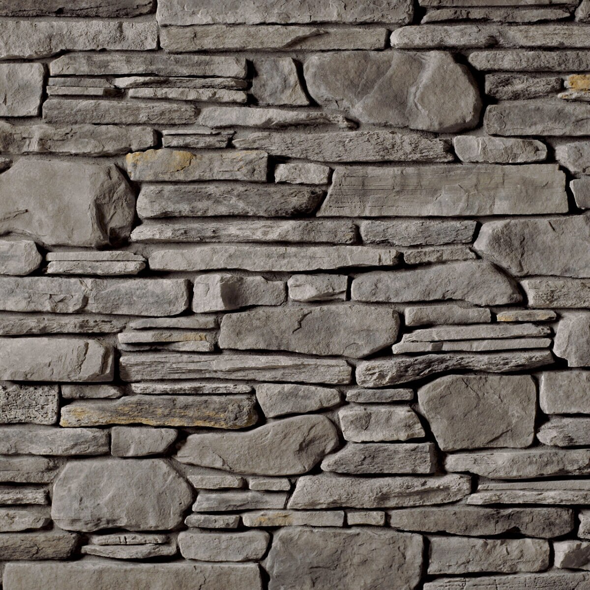 Cultured Stone Southern Ledgestone Handi Pak Flats Gray (10.5 sq. ft ...