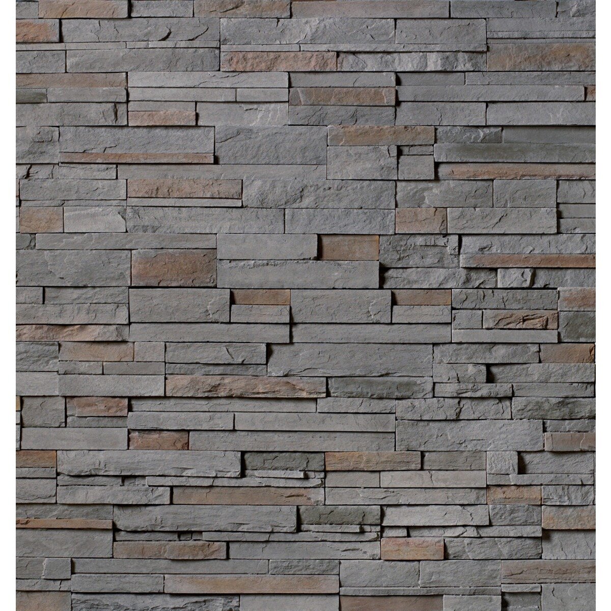 Cultured Stone Pro-Fit Ledgestone Flats Gray Handipak (11 sq. ft./box ...