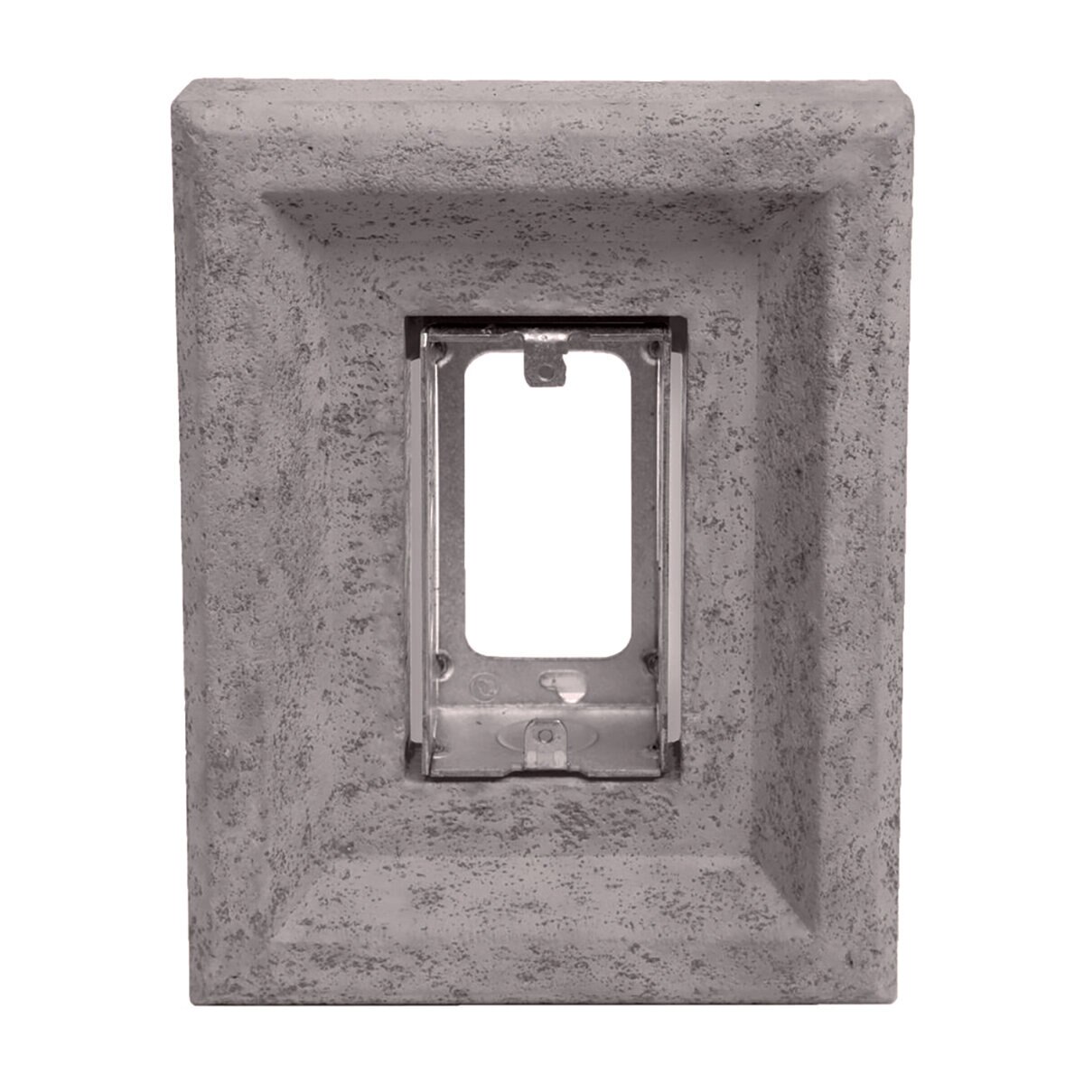 Cultured Stone Electrice Box Single Receptacle 6 in. x 8 in. Gray (24 ...