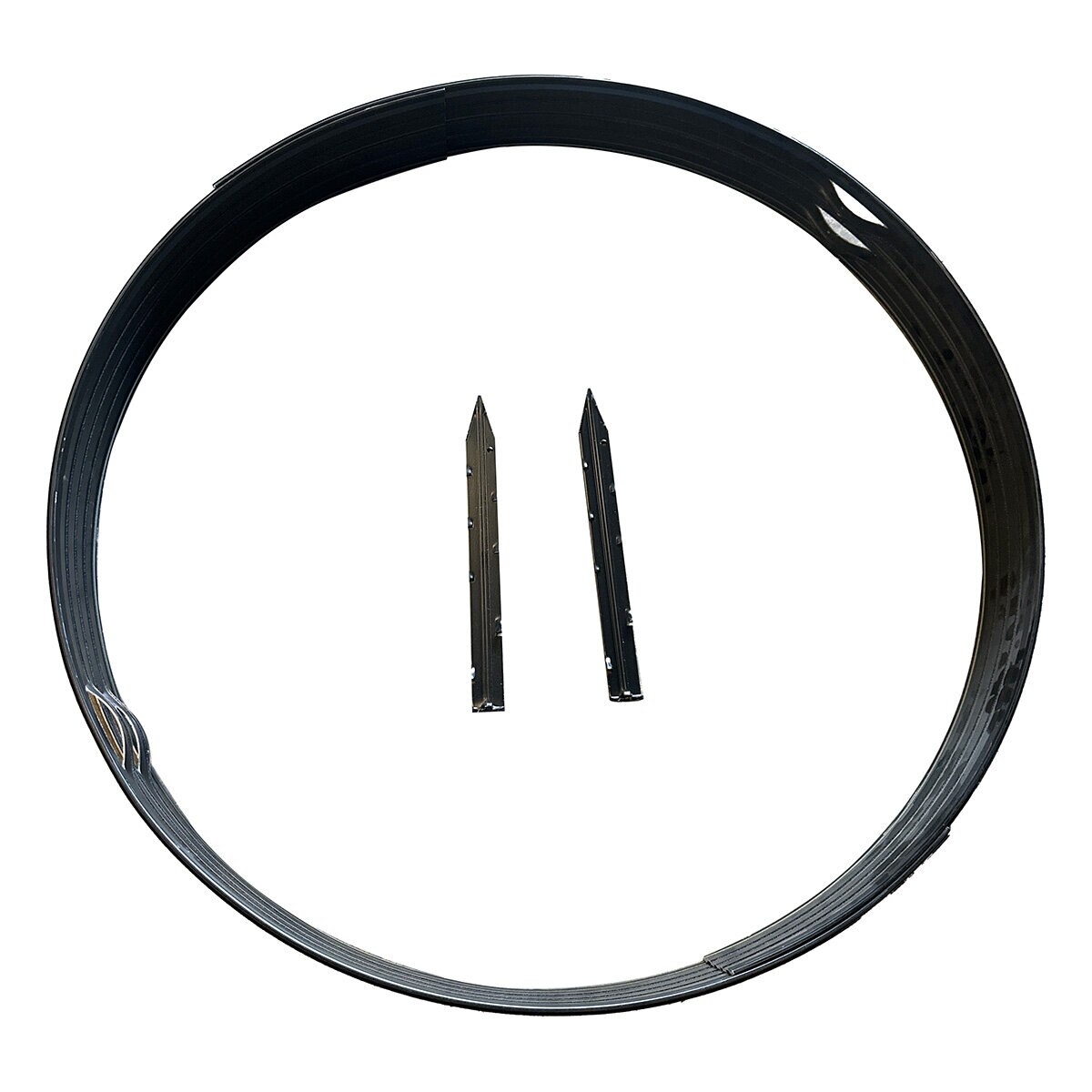 Curv-Rite 3000 Series 36 in. Aluminum Tree Ring - 4 in. Deco-Black with ...