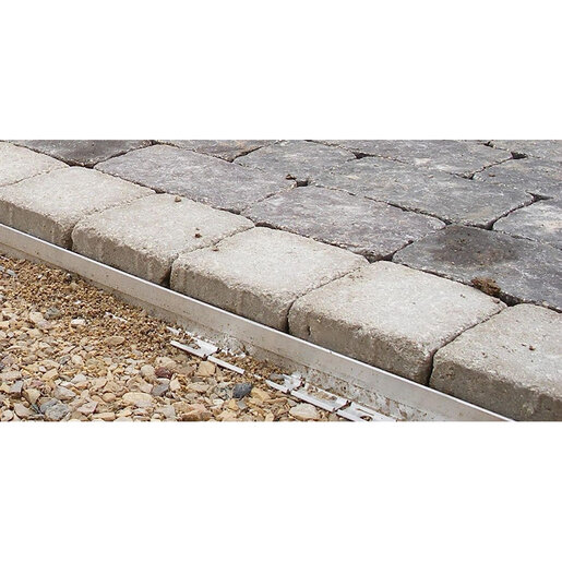 Curv-Right Stable Edge Aluminum Paver Restraint 1/8 in. x 1-5/8 in. x 8 ...