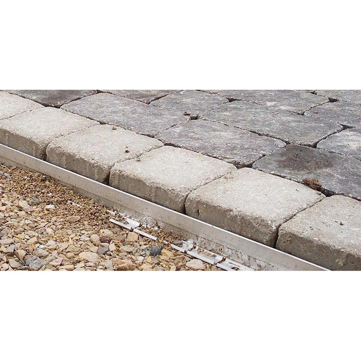 Curv-Right Stable Edge Aluminum Paver Restraint 1/8 in. x 1-5/8 in. x 8 ...