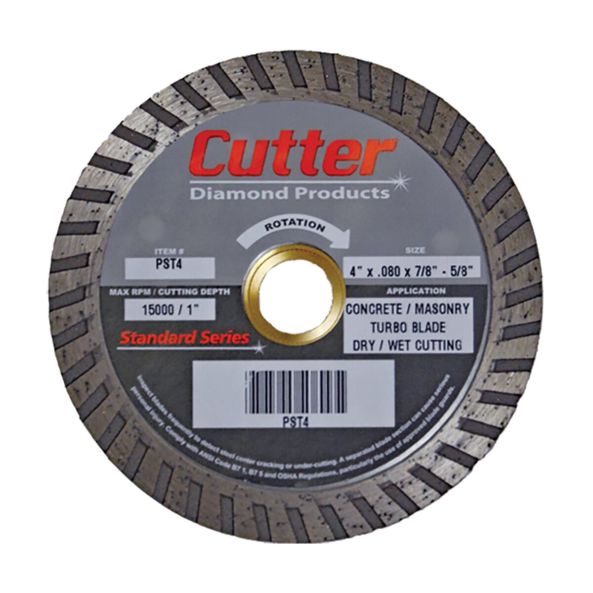 Cutter Diamond Angle Grinder Blade Standard Cont. Rim 4 mm | SiteOne US