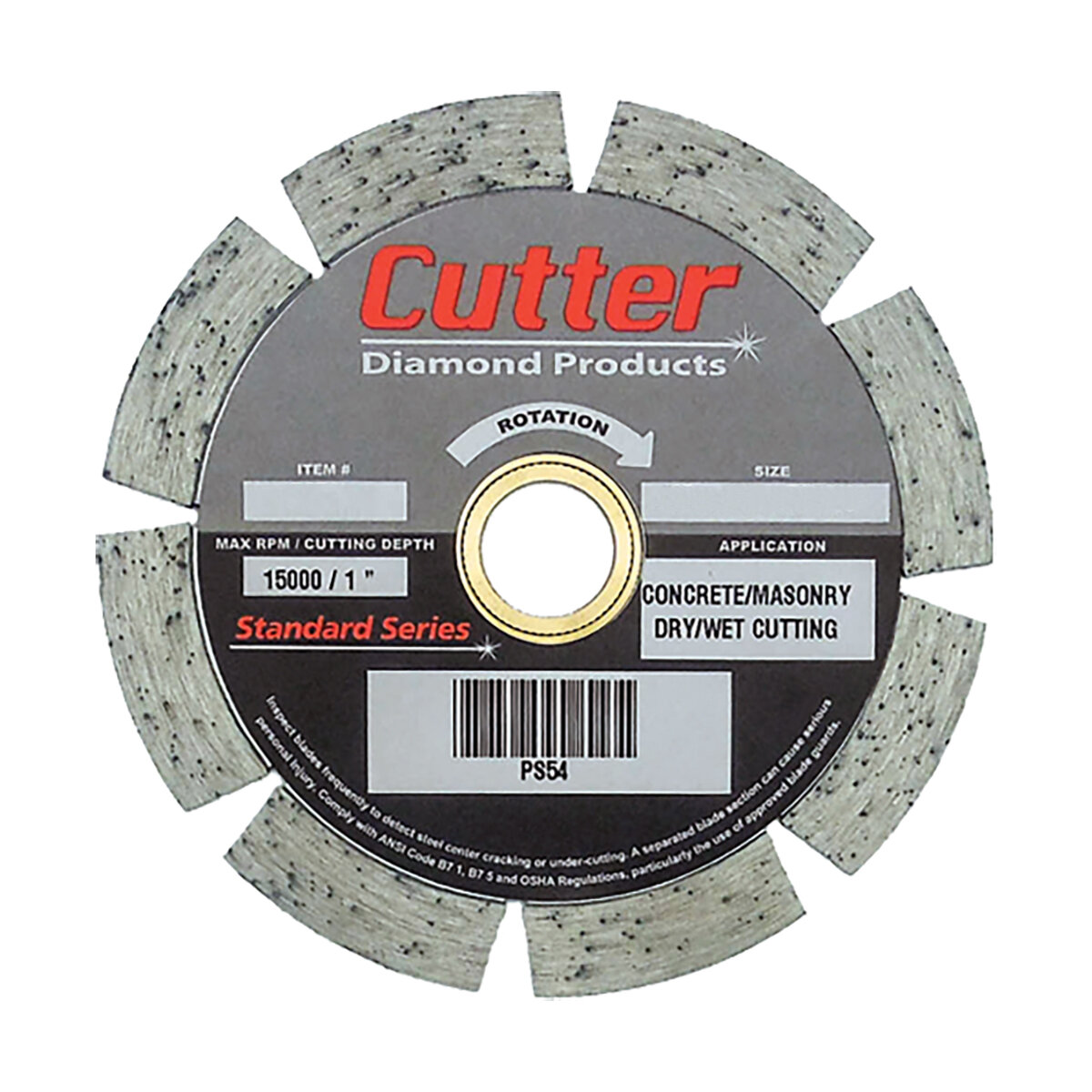 Cutter Diamond Angle Grinder Blade Standard Segmented 9 mm | SiteOne