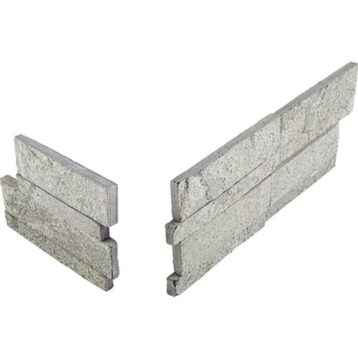 Daltile Stacked Stone Haikou Gray Flats 6 in. x 24 in. (4 sq. ft./box ...