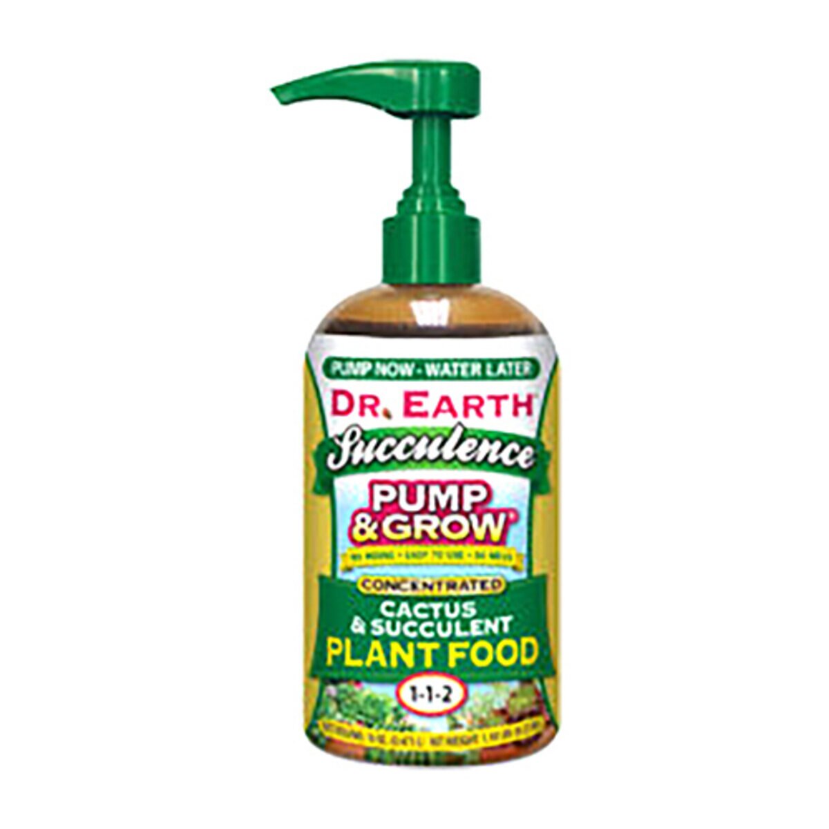Dr. Earth Pump & Grow Fertilizer Cactus & Succulent 16 oz. 1-1-2 ...