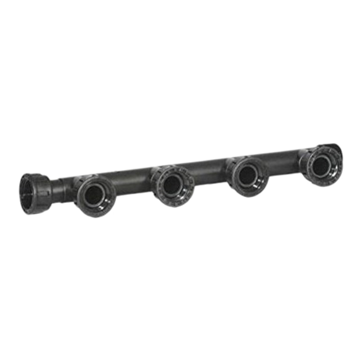 Dura Quad Port Manifold Tee 1 in. Swivel x MIPT x 4-Swivel with O-Ring ...