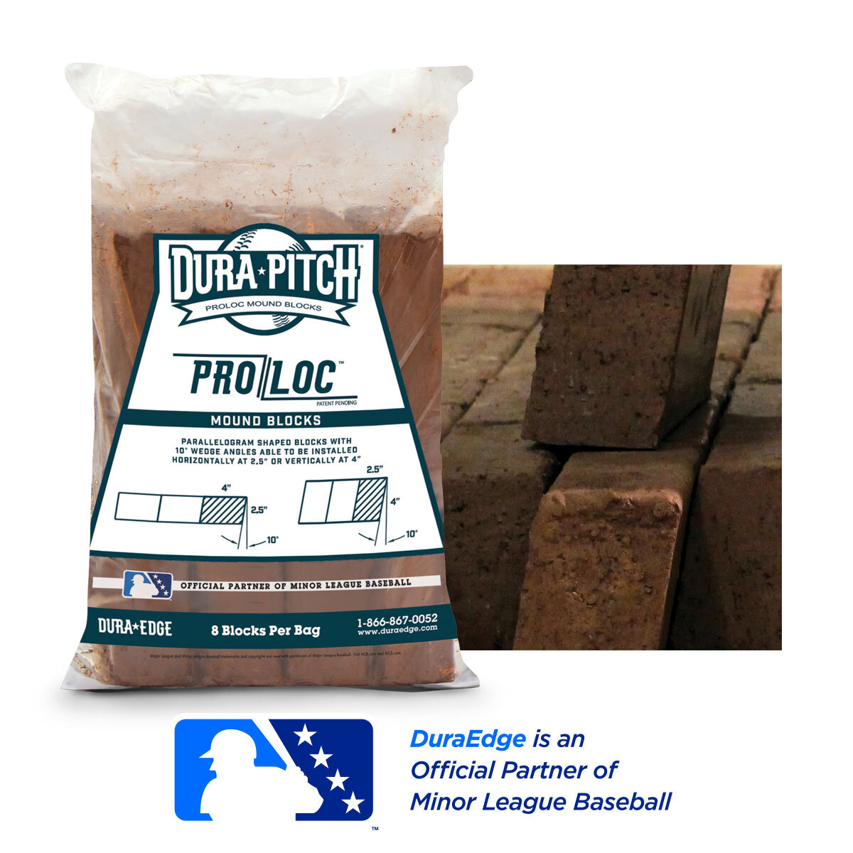 DuraEdge ProLock Mound Clay Blocks (8 bricks/Bag) 51 lb. Bag | SiteOne US