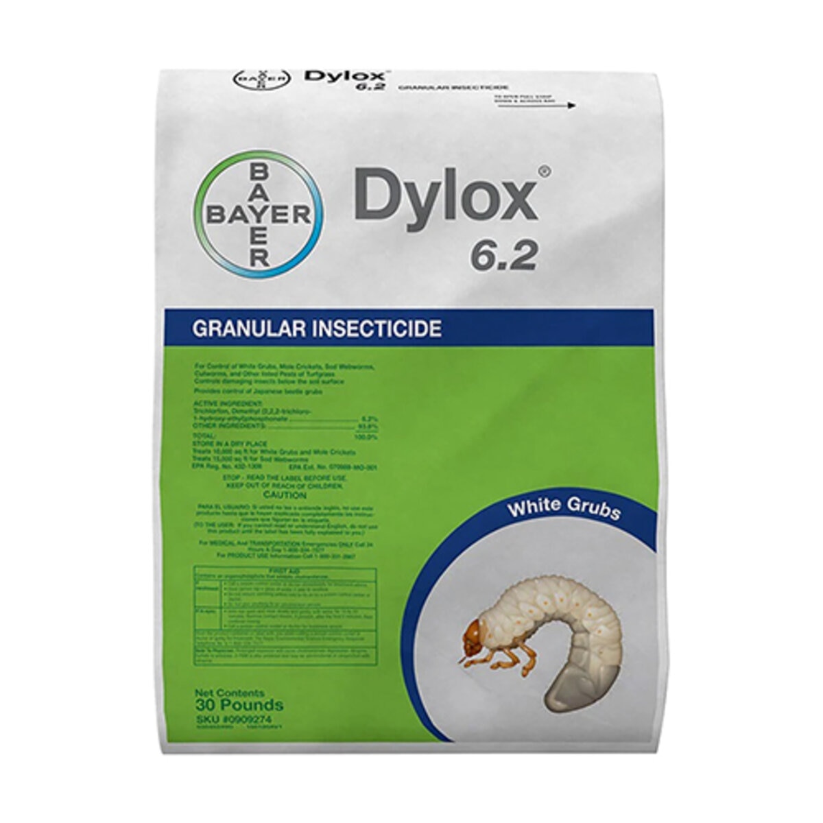 Dylox 6.2 G Contact Granular Insecticide 30 lb. Bag | SiteOne US