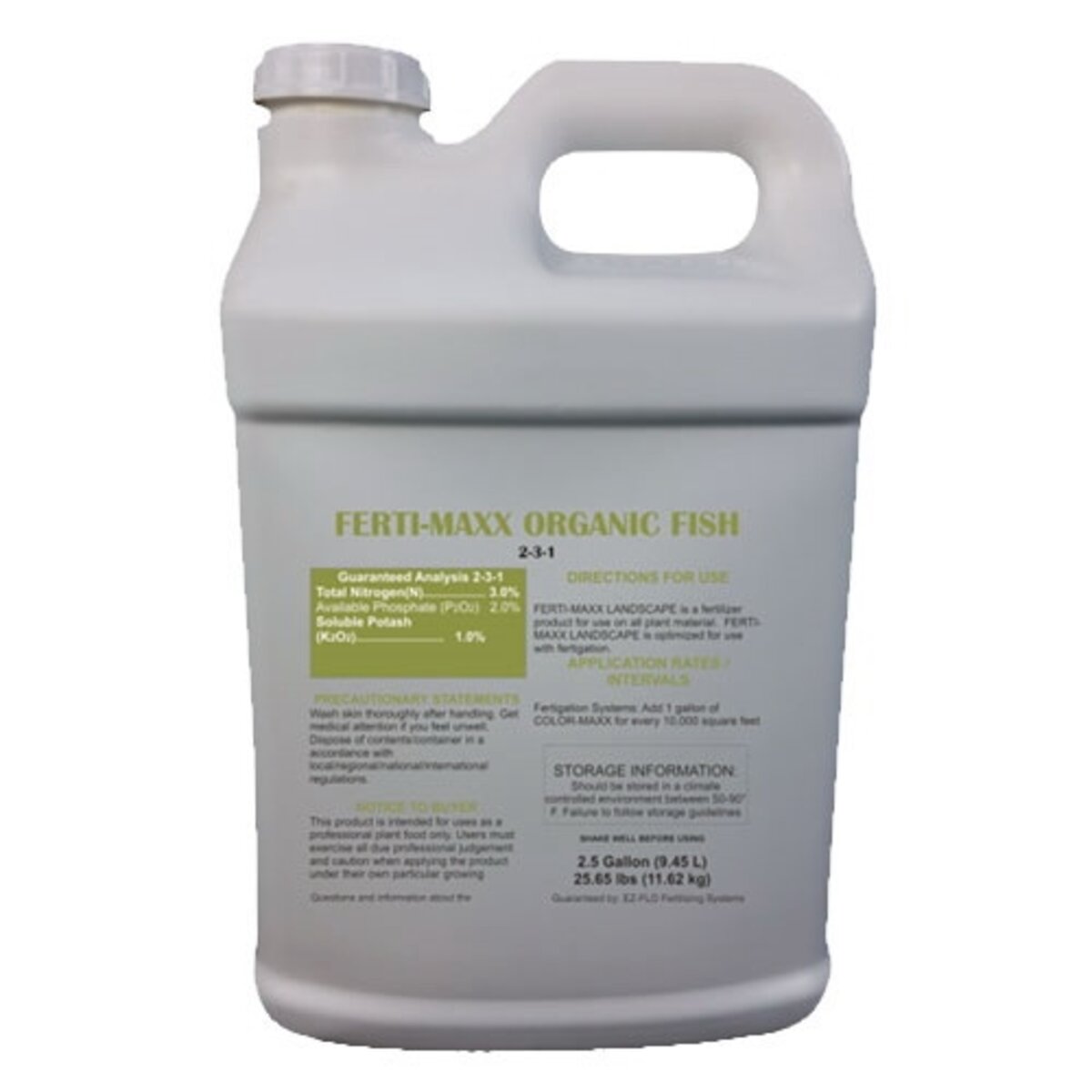EZ FLO Ferti Maxx Liquid Fertilizer 2-3-1 Organic Fish 2.5 gal | SiteOne US