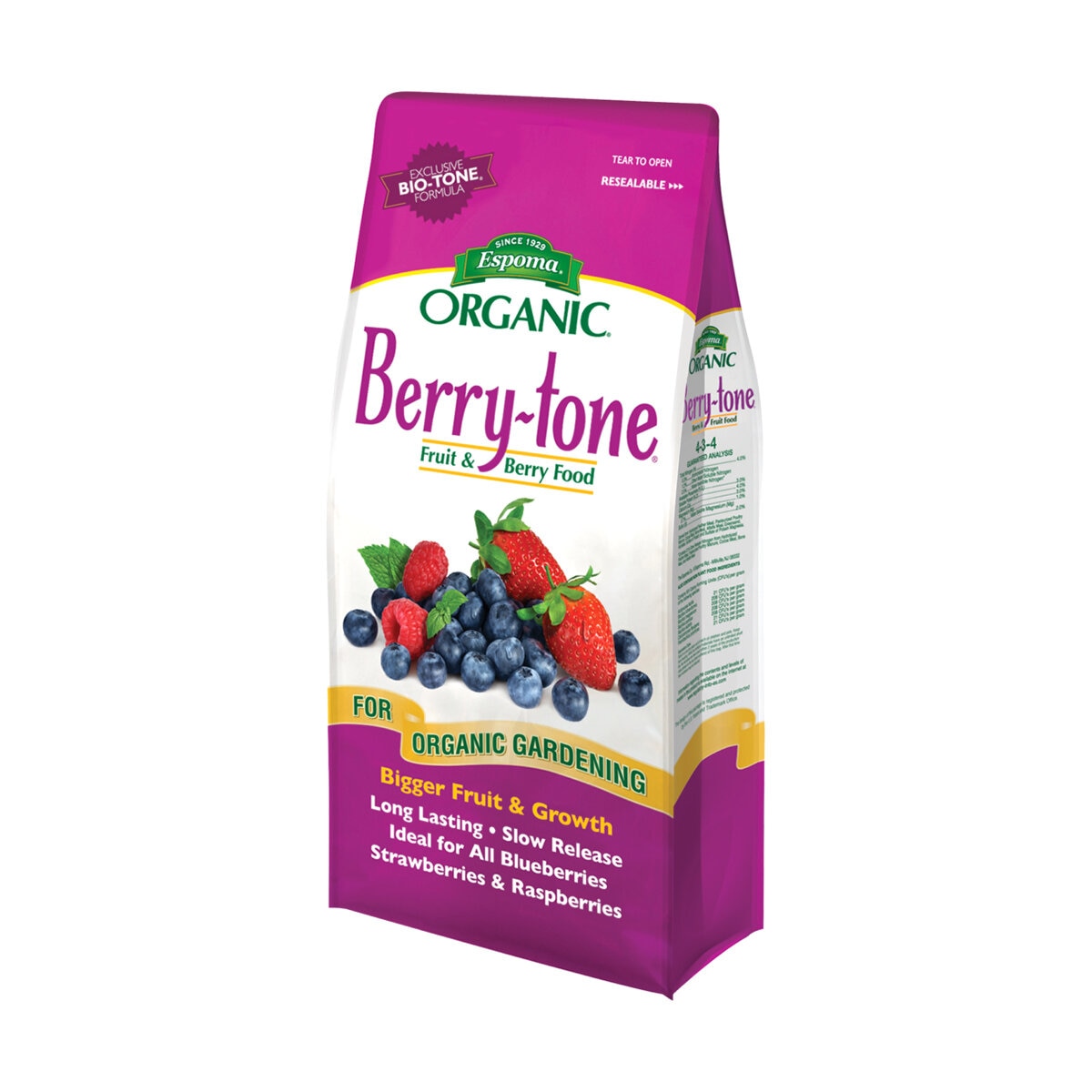 Espoma Organic Berry-Tone 4-3-4 Ornamental Granular Fertilizer 4 lb ...