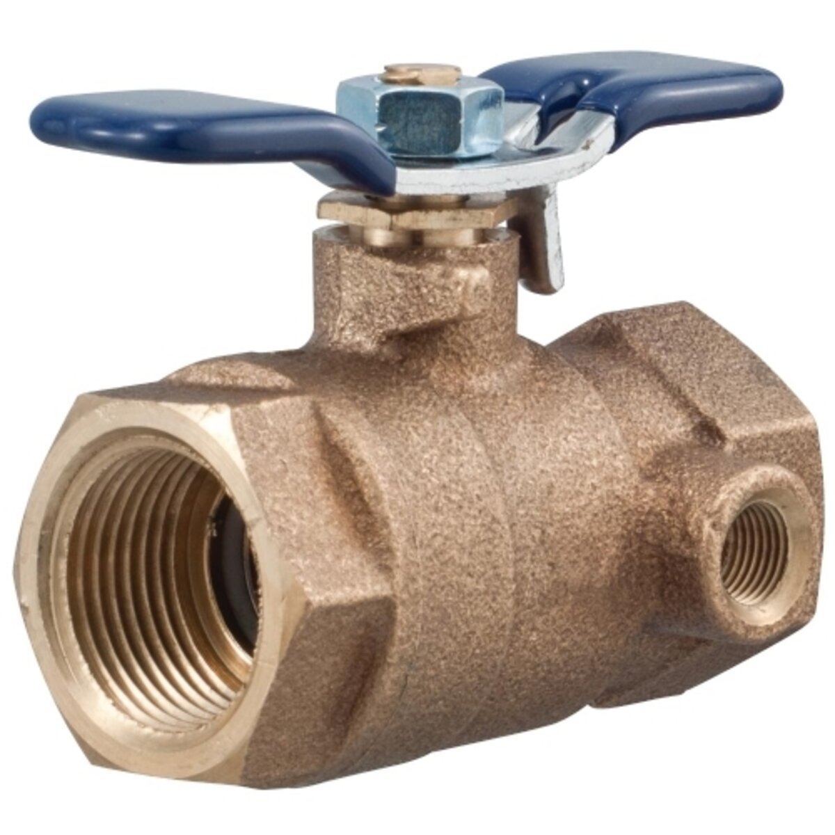 FEBCO LF622ft. Full Port Tapped Ball Valve Lead Free Bronze 1 in. FIPT ...