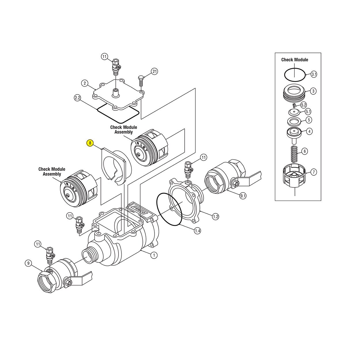 Retainer Spacer For A 1" 850 Febco | SiteOne US