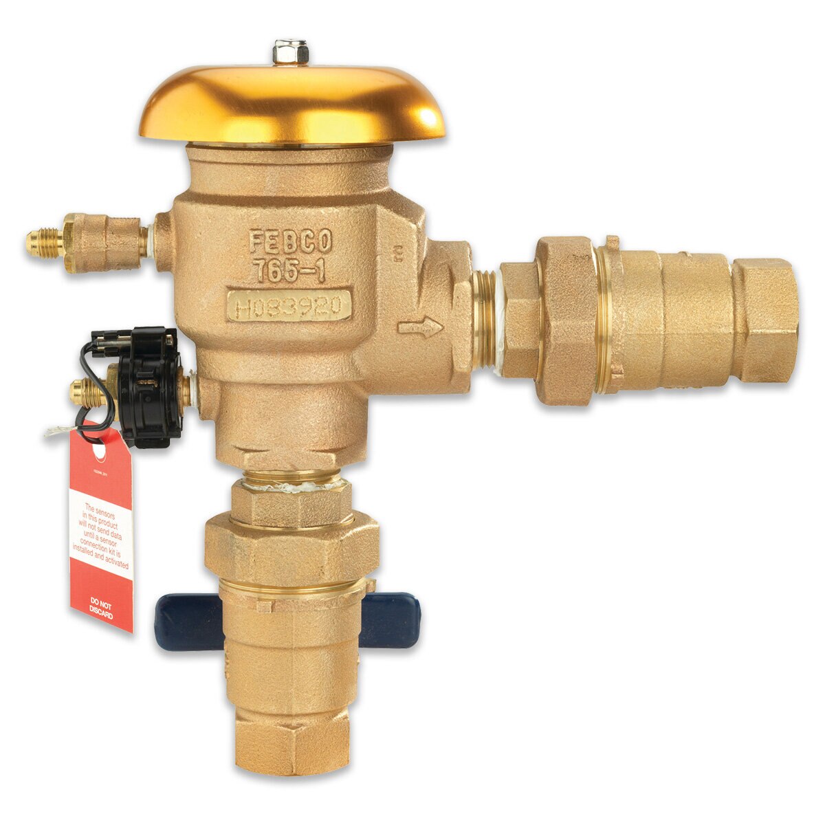 FEBCO U765 Pressure Vacuum Breaker w/ Unions 1 in. Bronze w/ Freeze ...