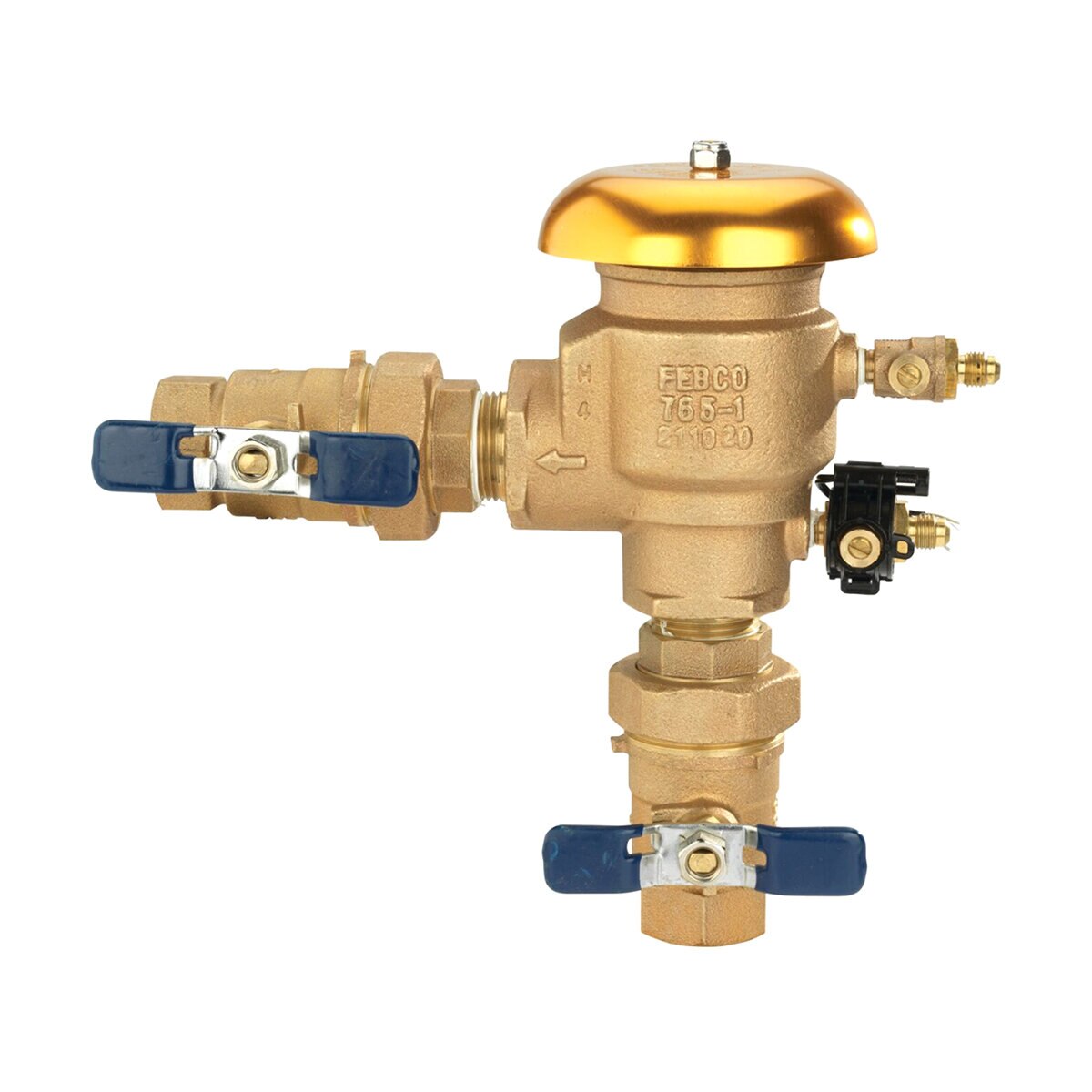 FEBCO U765 Pressure Vacuum Breaker w/ Unions 1 in. Bronze w/ Freeze ...
