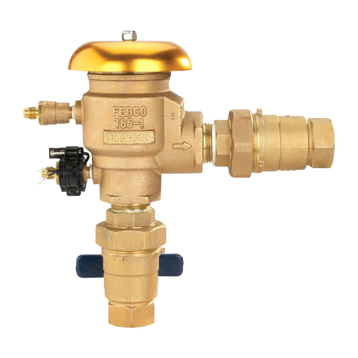 FEBCO U765 Pressure Vacuum Breaker w/ Unions 1 in. Bronze w/ Freeze ...