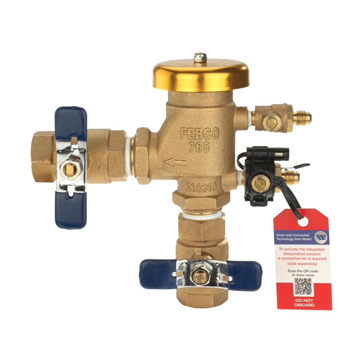FEBCO 765 Pressure Vacuum Breaker w/ Ball Valves 3/4 in. Bronze w ...