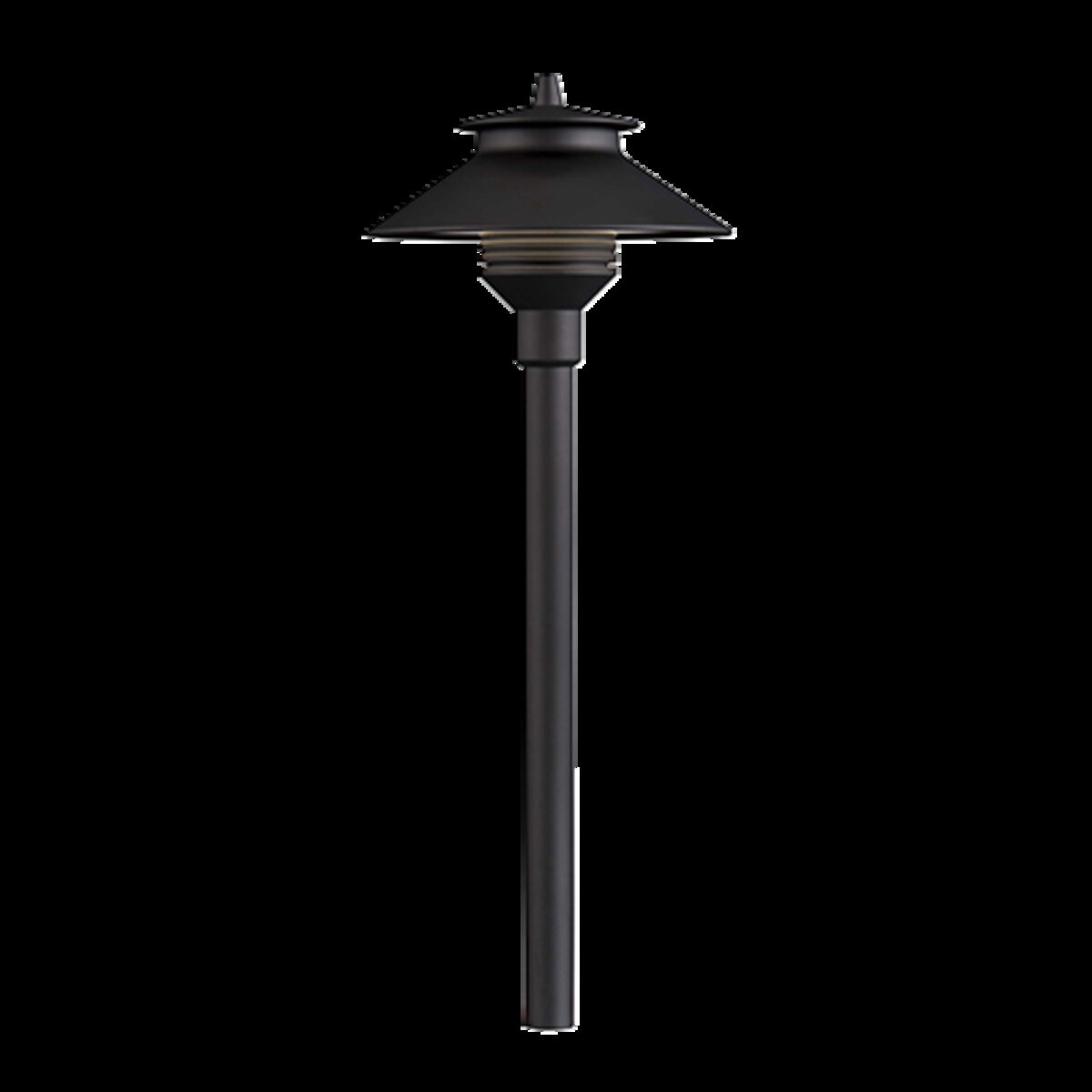 FX PL Path Light 12 in. Riser Aluminum Flat Black Finish 1.6W 2700K LED ...
