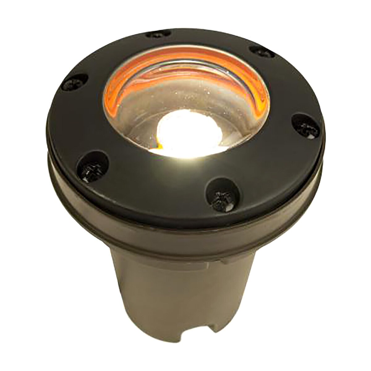 FX FC In-Grade Light Ring Luxor ZDC Brass Housing Flat Black 9.4W LED ...