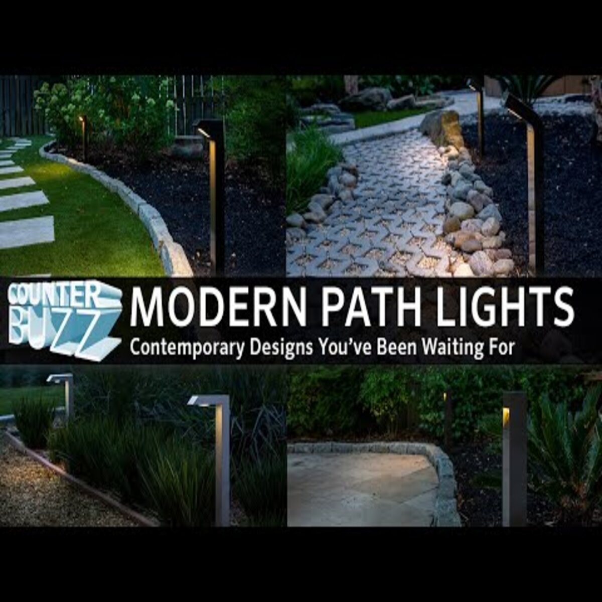 FX Modern Path Light Path Light Aluminum Flat Black Finish 2W 2700K LED ...