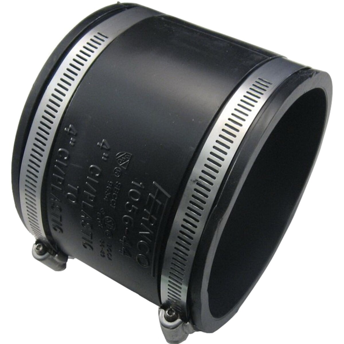 Fernco Flexible Coupling 4 in. CI to CI With Stainless Steel Clamp ...
