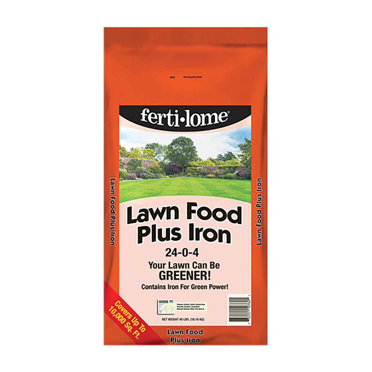 Ferti-Lome Lawn Food 24-0-4 3% Fe Turfgrass Granular Fertilizer 40 lb ...