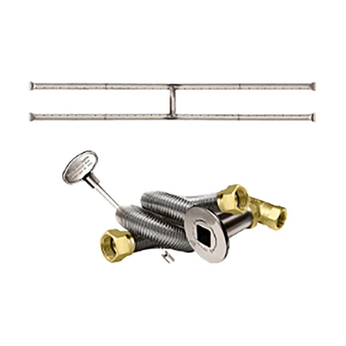 Firegear Stainless Steel H Style Burner 175K BTU 48 in. X 6 in. Natural ...