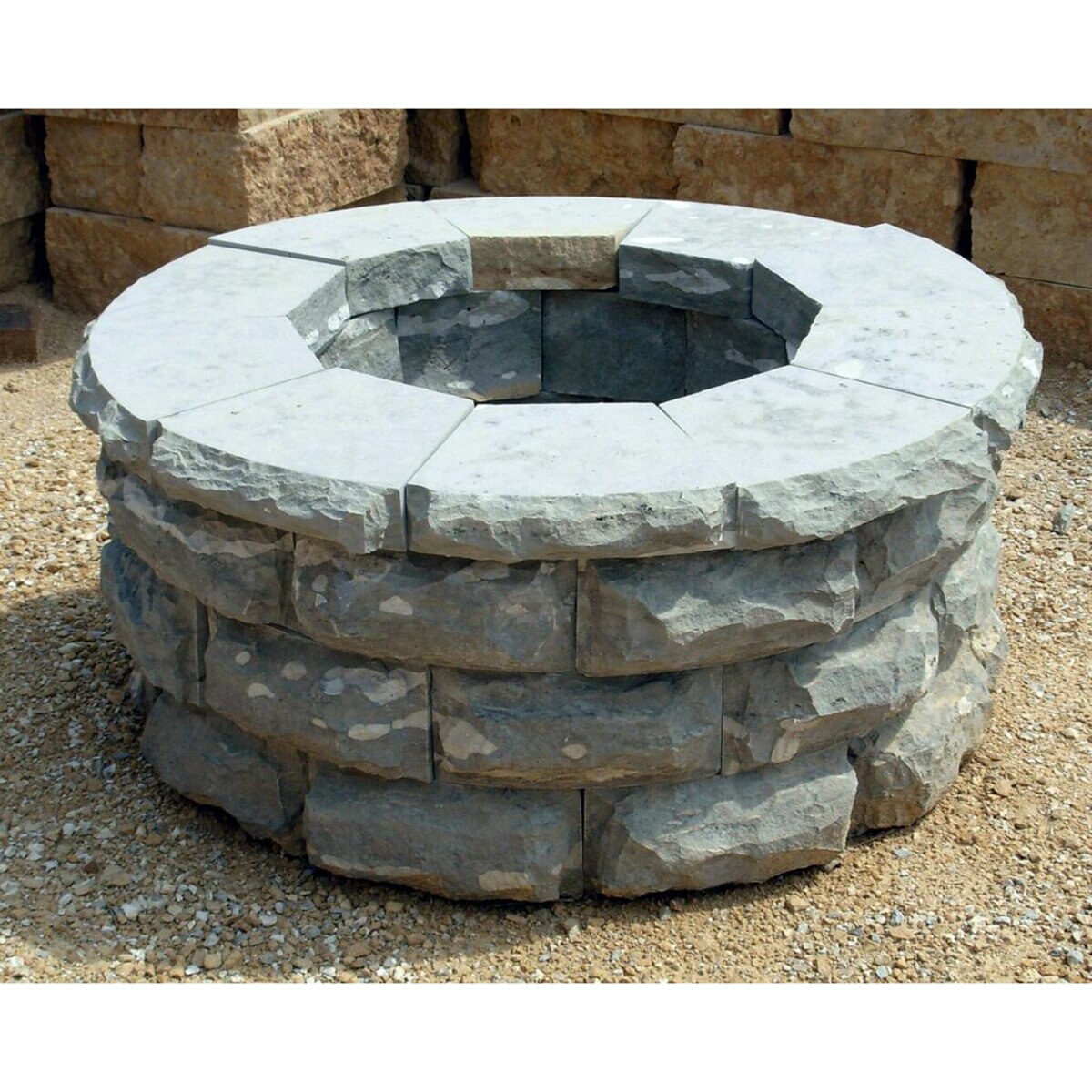 Fischer Fire Pit Kit 3-Tier w/ Cap Medium Autumn Sky 5 ft. Diameter x ...