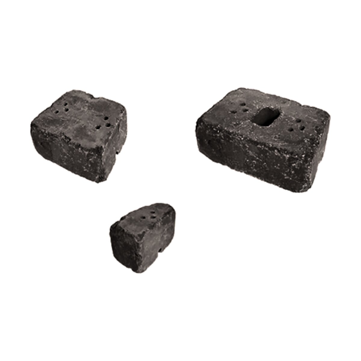 Flagstone Stonegate 6 in. Wall 3 pc. Tumbled Gray/Charcoal (26 sq. ft ...