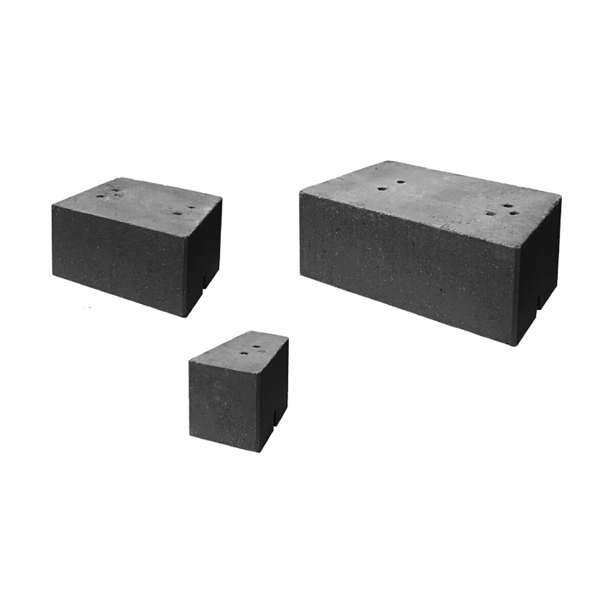 Flagstone Stonegate 6 in. Wall 3 pc. Contemporary Gray/Charcoal (26 sq ...