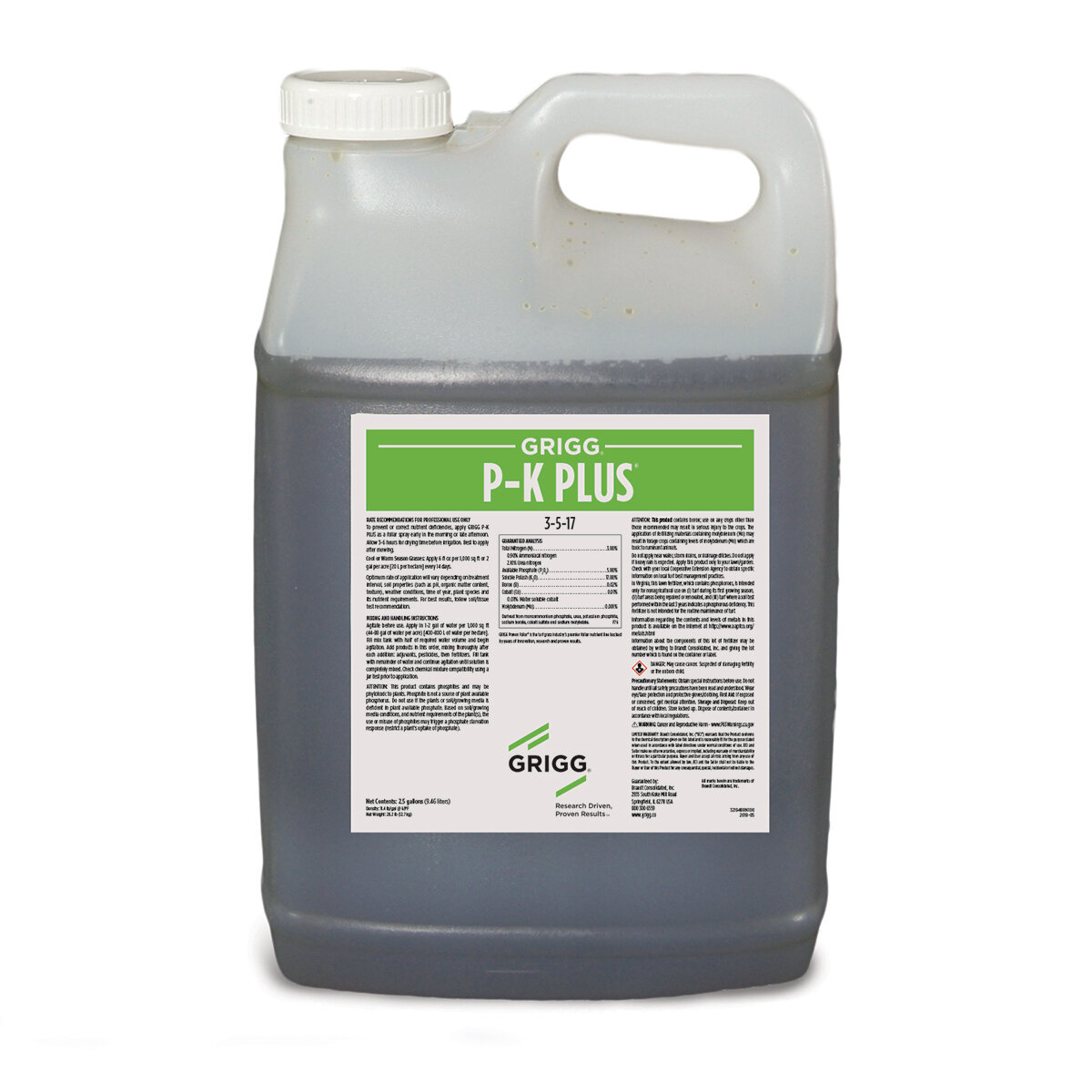 Grigg P-K Plus 3-5-17 + Micros Liquid Fertilizer 2.5 gal. Jug (QGCY ...