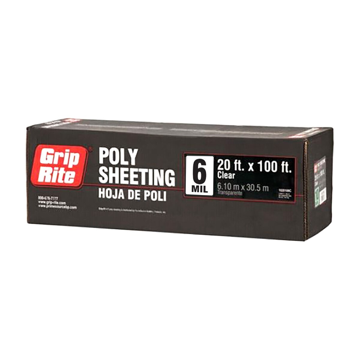 Grip - Rite Poly Sheeting 6 Mil Clear 20 ft. X 100 ft. Roll | SiteOne US