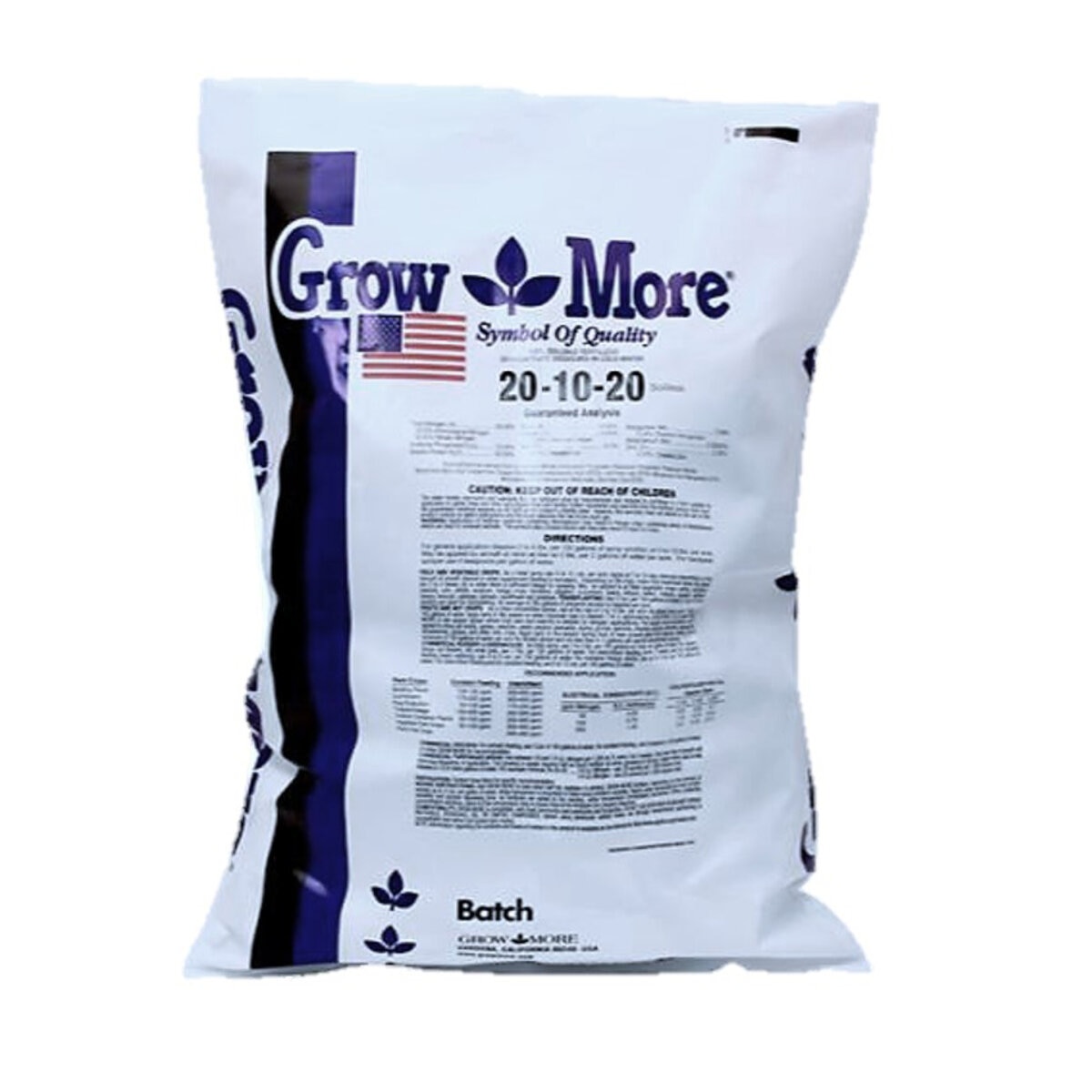 Grow More Fertilizer 20-10-20 25 lb. Bag | SiteOne US