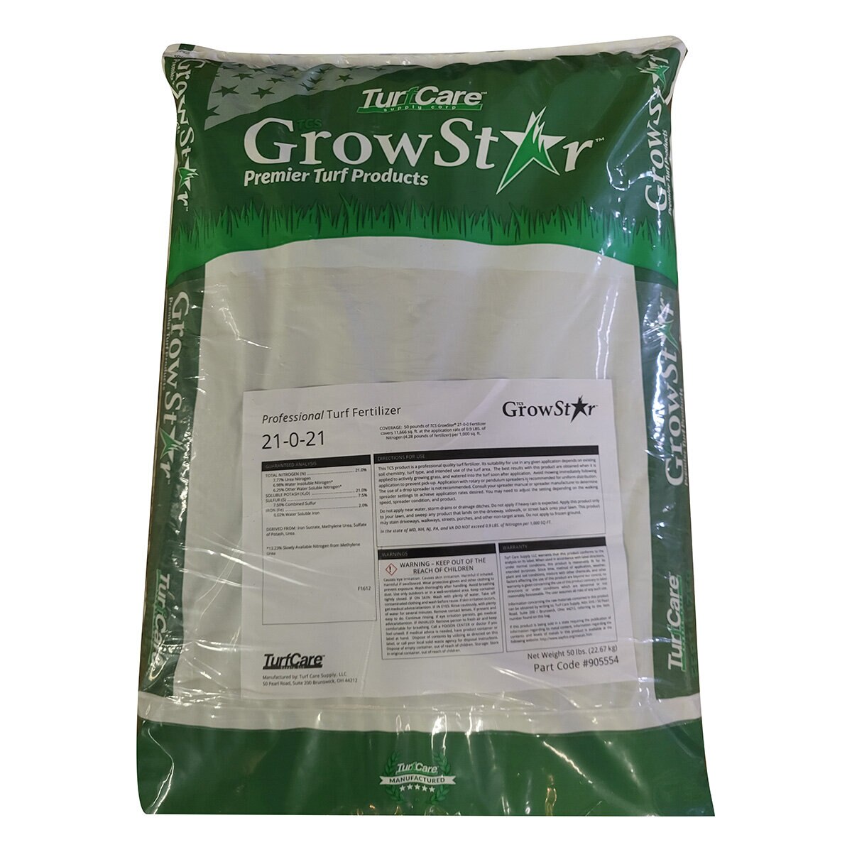 GrowStar 21-0-21 70% MU SOP 2% Fe Slow Release Granular Fertilizer 50 ...